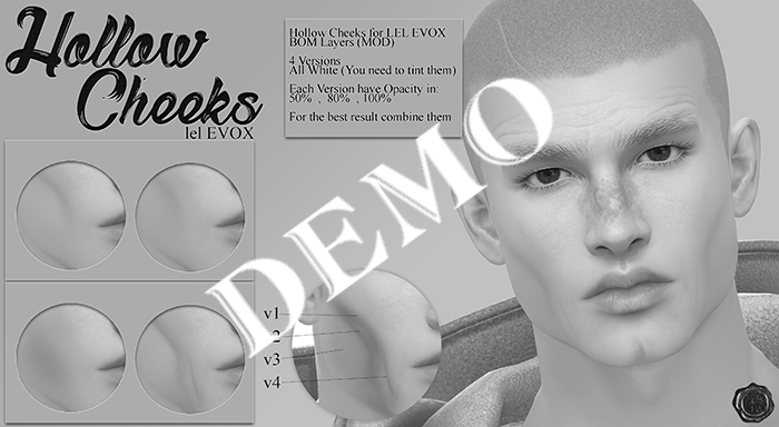 Second Life Marketplace - RELENTLESS Hollow Cheeks - [DEMO]